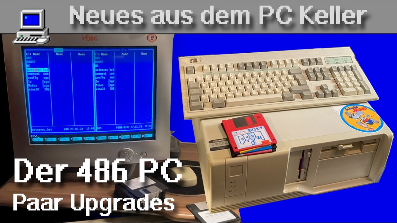 Neues aus dem PC Keller: 486 PC von 1993 paar Upgrades - YouTube