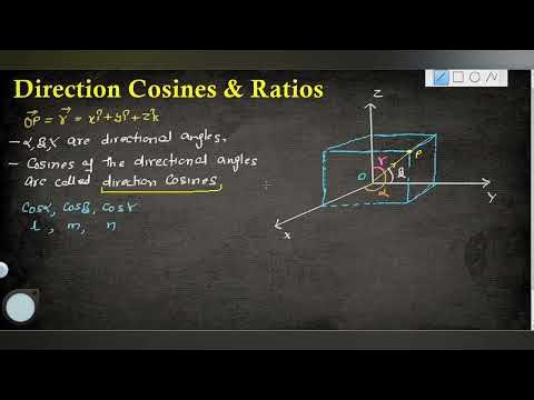 Direction Cosines || Direction Ratios || Vector Algebra || Vectors ...