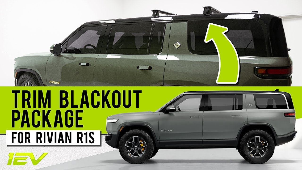 Rivian R1S Chrome Delete! 🔥 Digital Cut DIY Vinyl Wrap Kit Changes ...