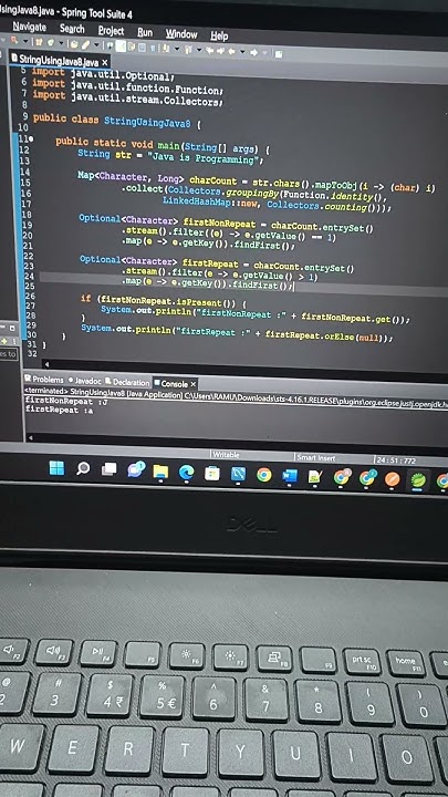 Find First Repeated and Non Repeated Character in String Using Java8 - YouTube