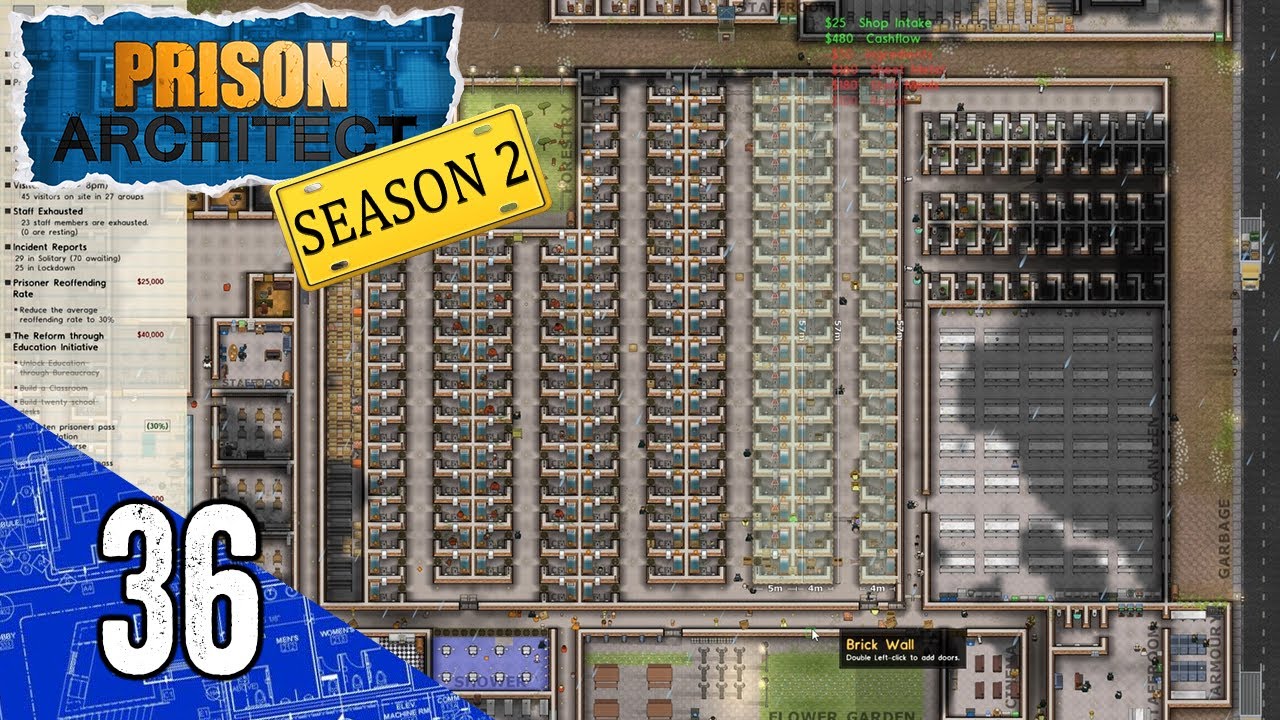 Expanding Minimum Security! - Prison Architect: Season 2 - Part 36 ...