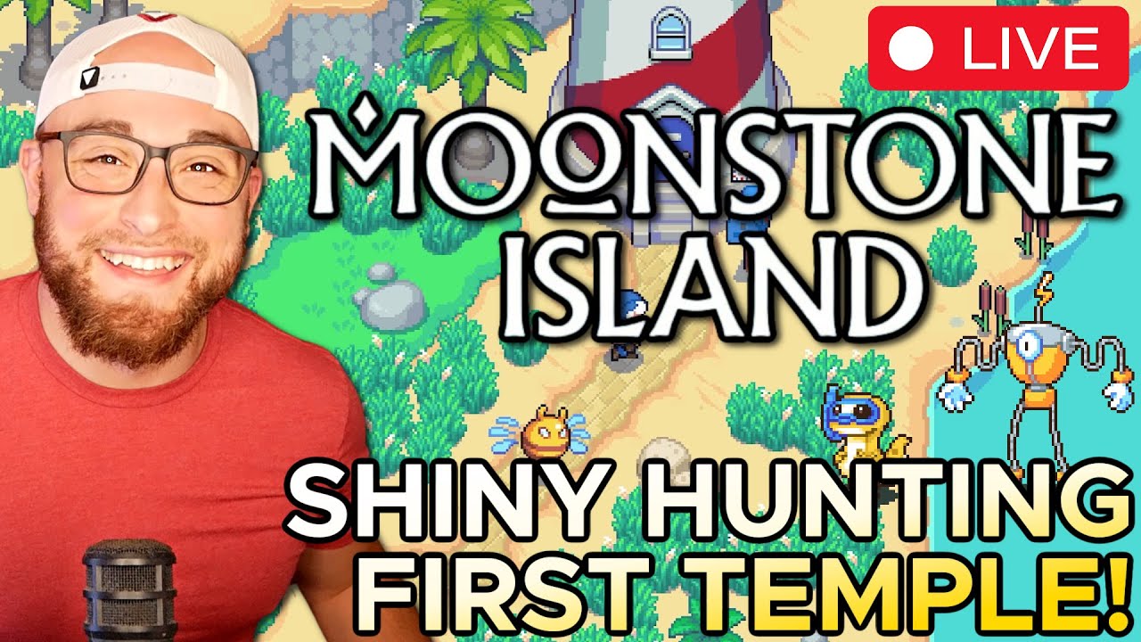 First Temple and Shiny Hunting?! MOONSTONE ISLAND First Playthrough ...