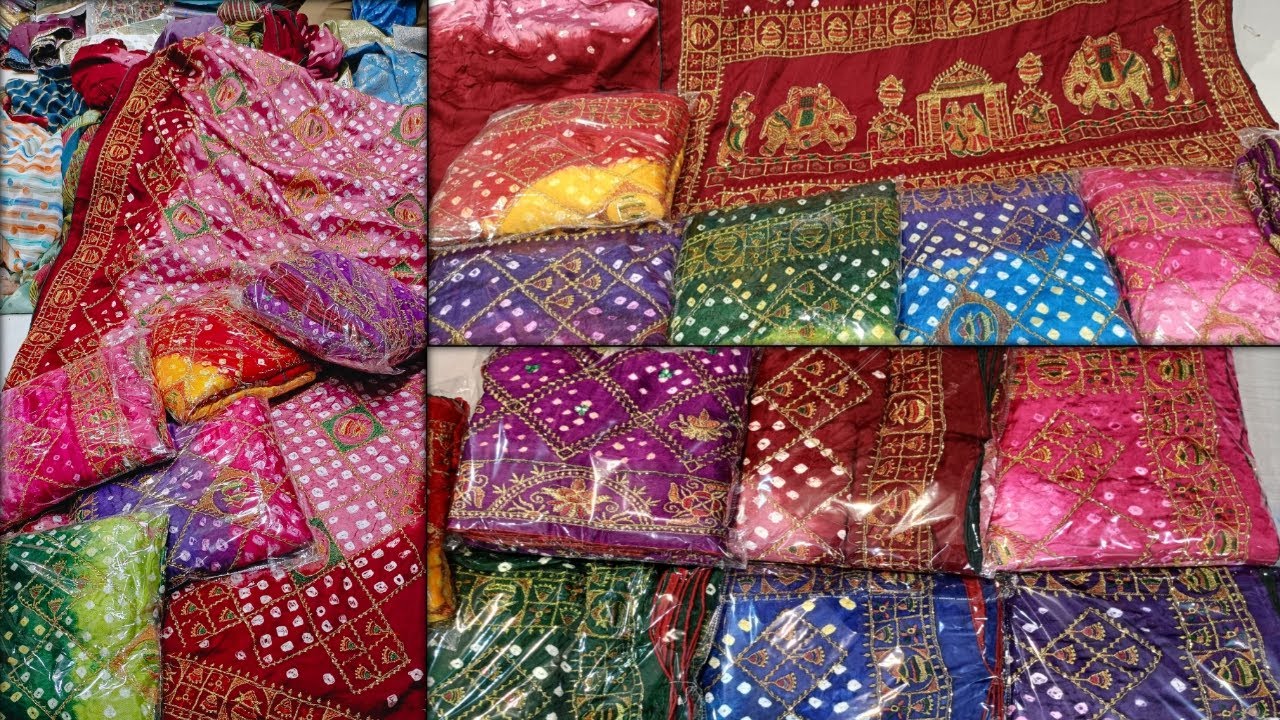 Latest bandhani saree / bandhni Sadi ki new design / pure handmade ...