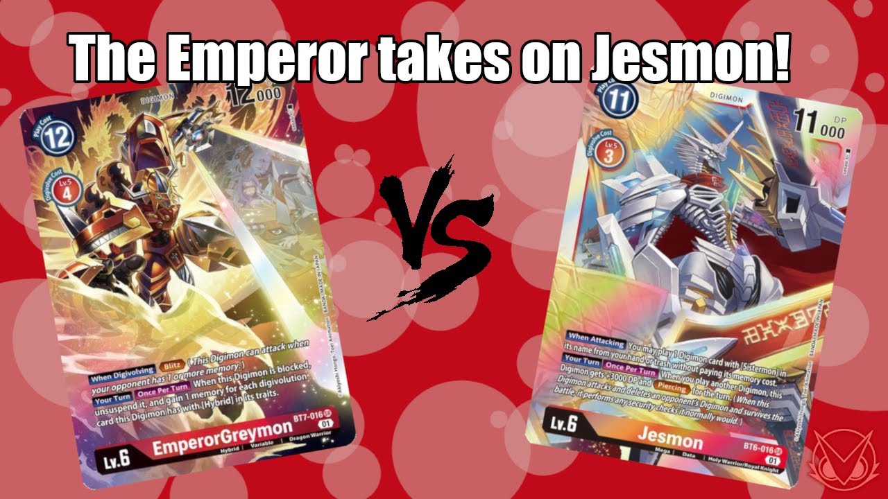 Emperorgreymon VS Jesmon! Powerful red deck collide! | Digimon TCG ...