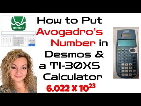 How To Put Avogadro's Number on a Desmos Calculator and TI-30XS Calculator - YouTube