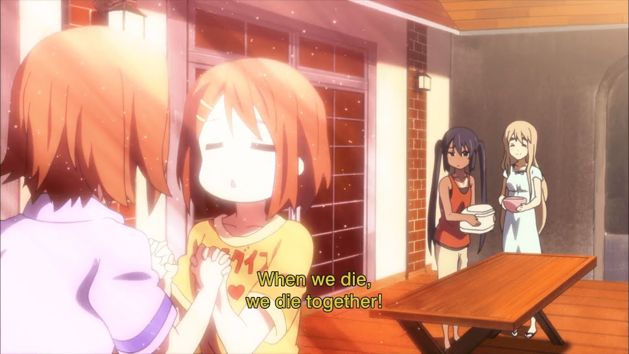 Yui and Ritsu are "drama queens" 【K-ON!】 - YouTube