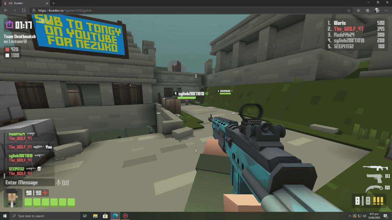 Krunker.io Gameplay Pt.3 | Waris Playz - YouTube