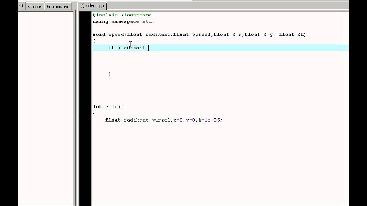 Programm für intelligente Wurzel ziehung in C++ programmieren (HD) - YouTube