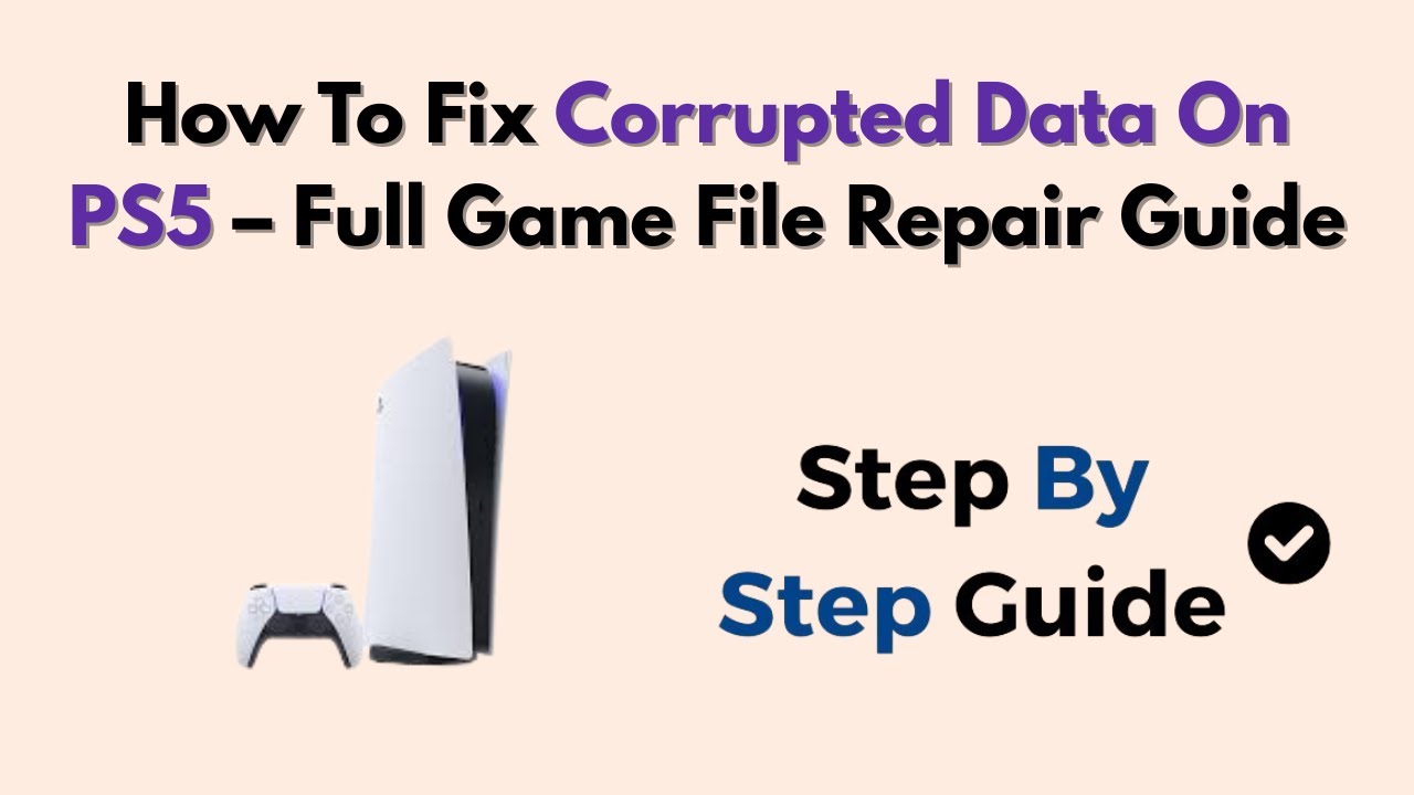 How To Fix Corrupted Data On PS5 – Full Game File Repair Guide - YouTube