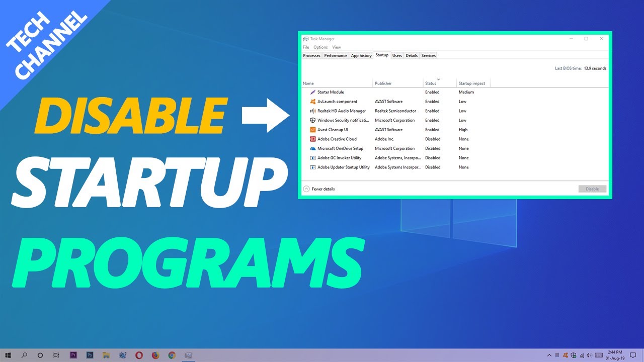 How to Disable Startup Programs on Windows 10 | Speed up Windows 10 ...