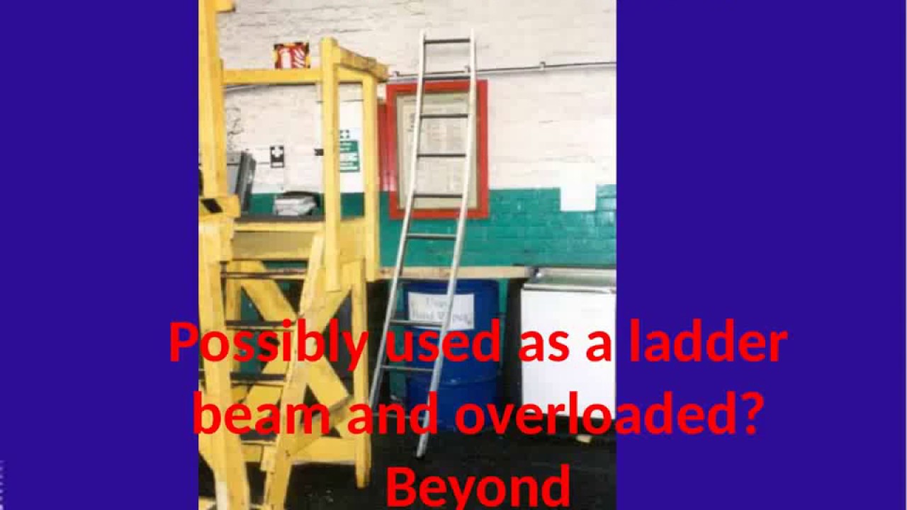 Ladders and Stepladders - Examples of obvious defects - YouTube