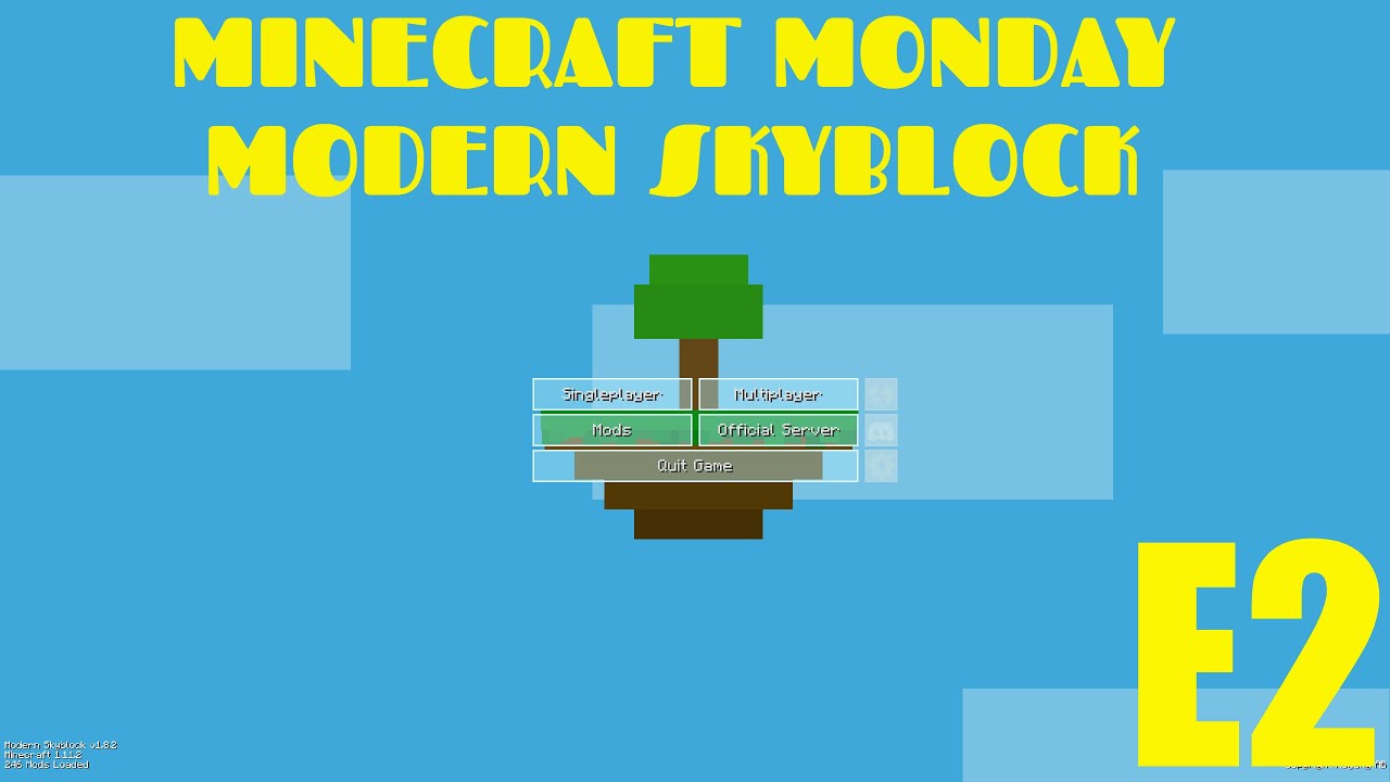 Minecraft Monday: Modern Skyblock: E2 Simple Mob Farm - YouTube