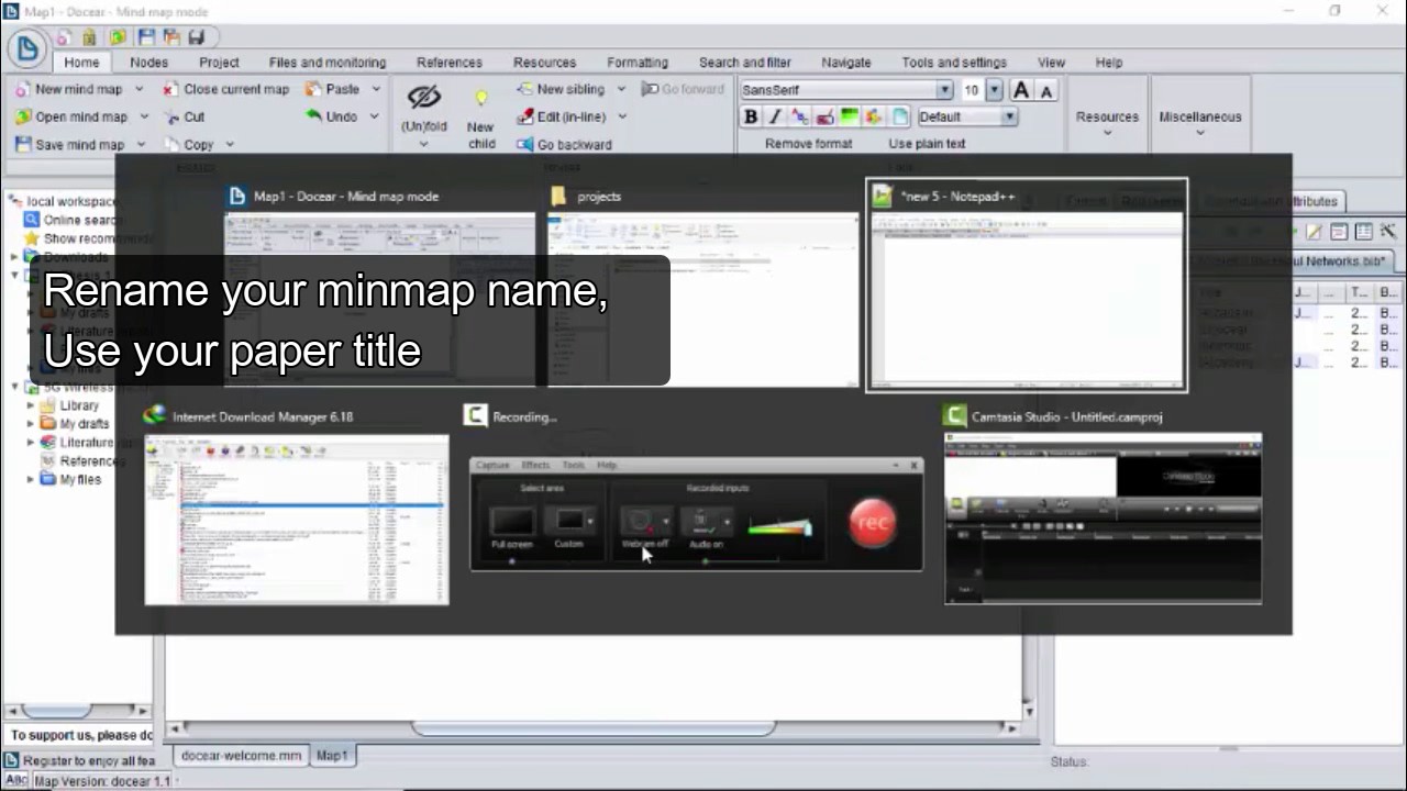 Docear - How To - YouTube