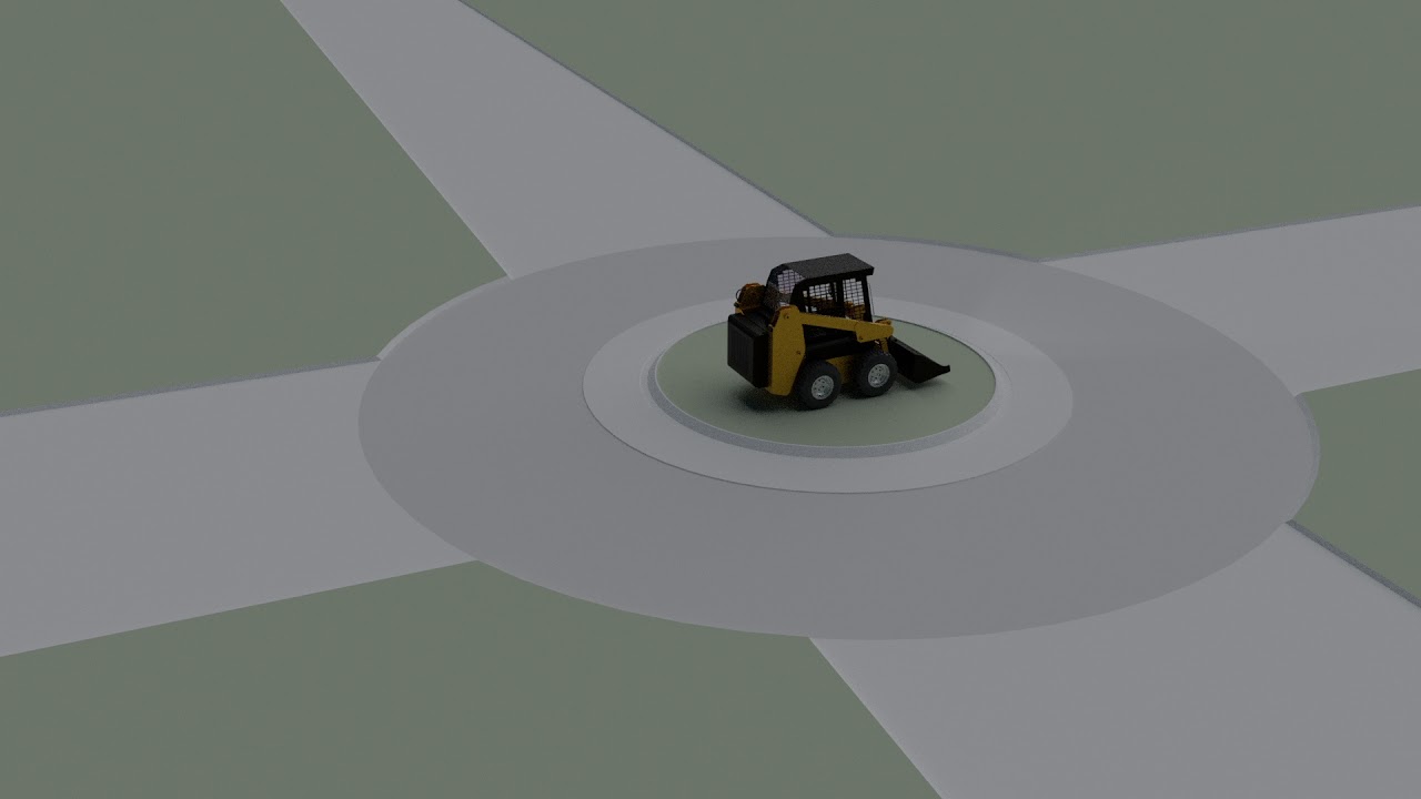 Skid Steer Loader Animation - YouTube