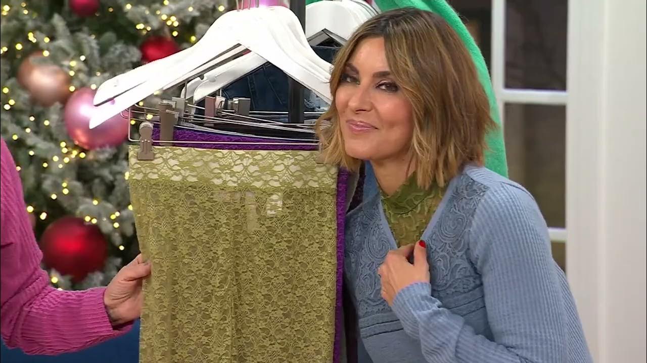 LOGO Layers by Lori Goldstein Stretch Lace Leggings on QVC - YouTube