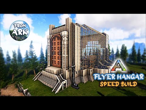 ARK: Survival Evolved - Fjordur / Flyer Hangar (Speed Build) 🏡🔨 ...