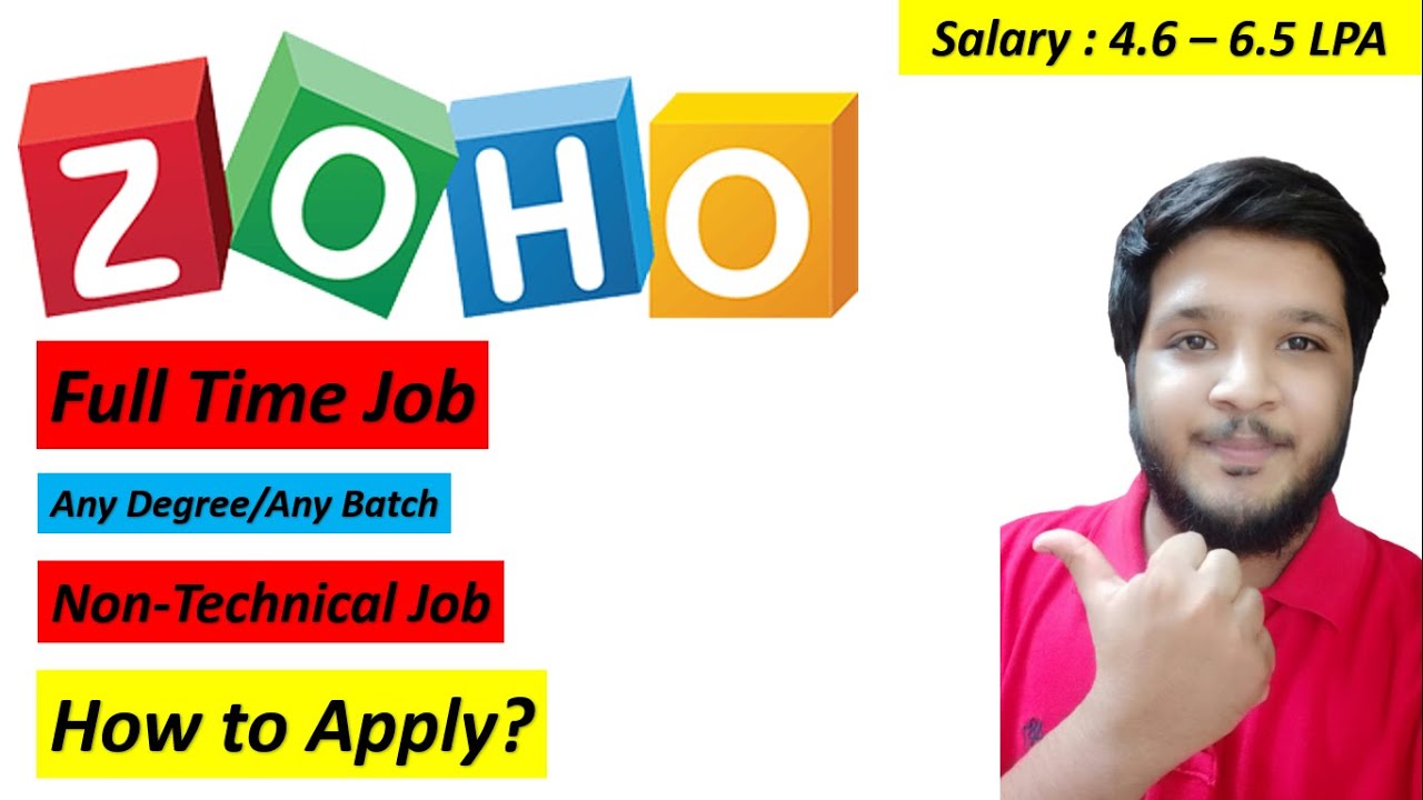 Zoho Off Campus Recruitment Non Technical Job Salary 4 6 6 5 Zoho Off Campus Recruitment Non Technical Job Salary 4 6 6 5