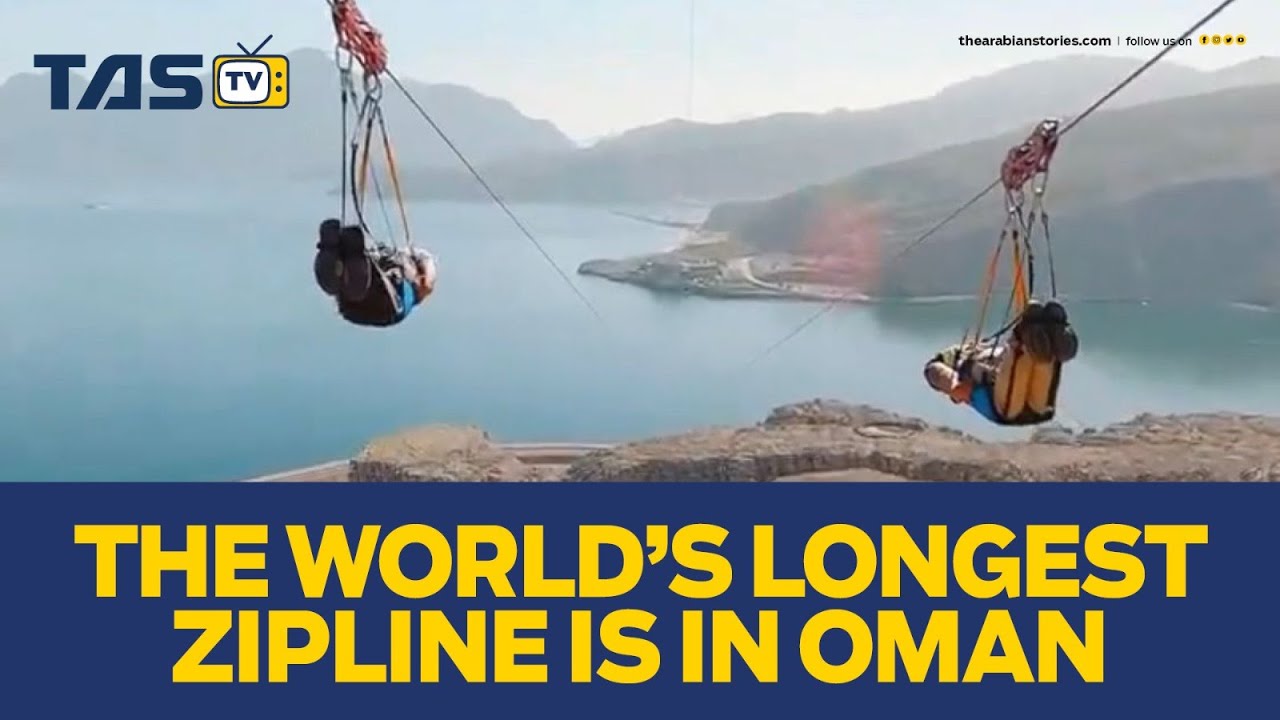 World’s longest zipline in Oman | TAS TV | The Arabian Stories - YouTube