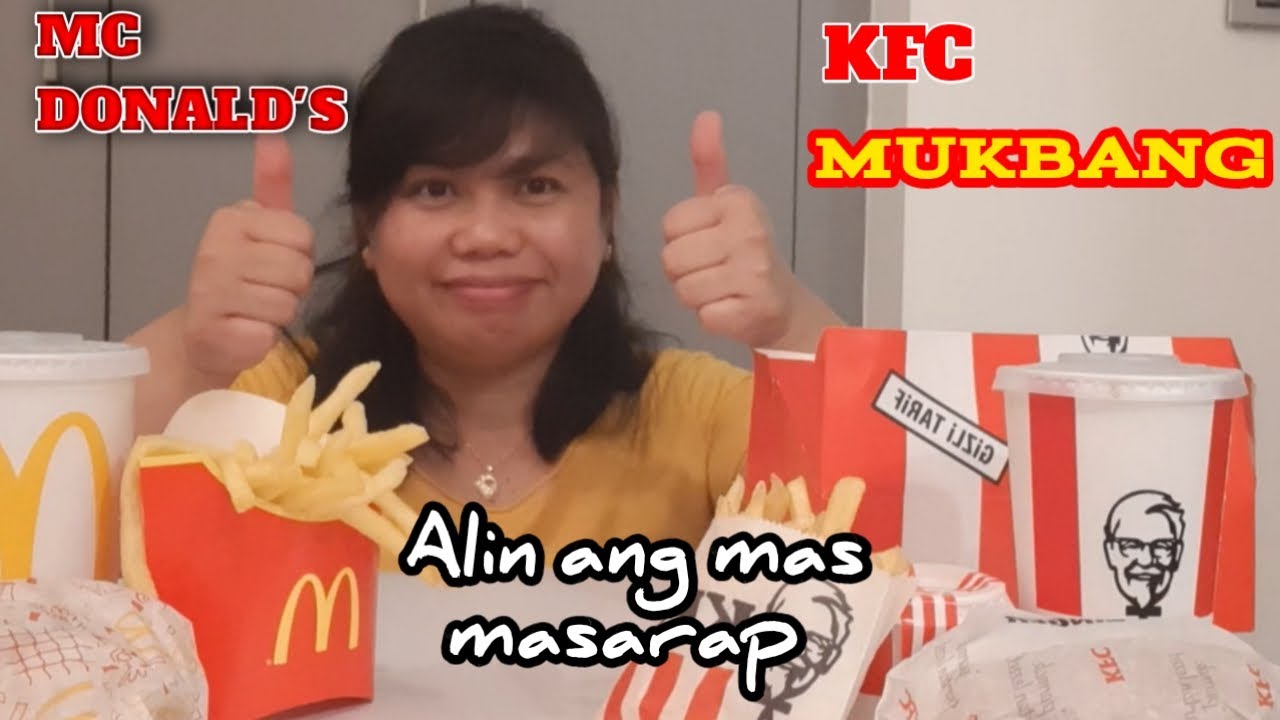 MUKBANG MC DONALD'S VS KFC ALIN ANG MAS NAGUSTOHAN? | Weng Lopez vlog #mukbang #ofwkuwait - YouTube