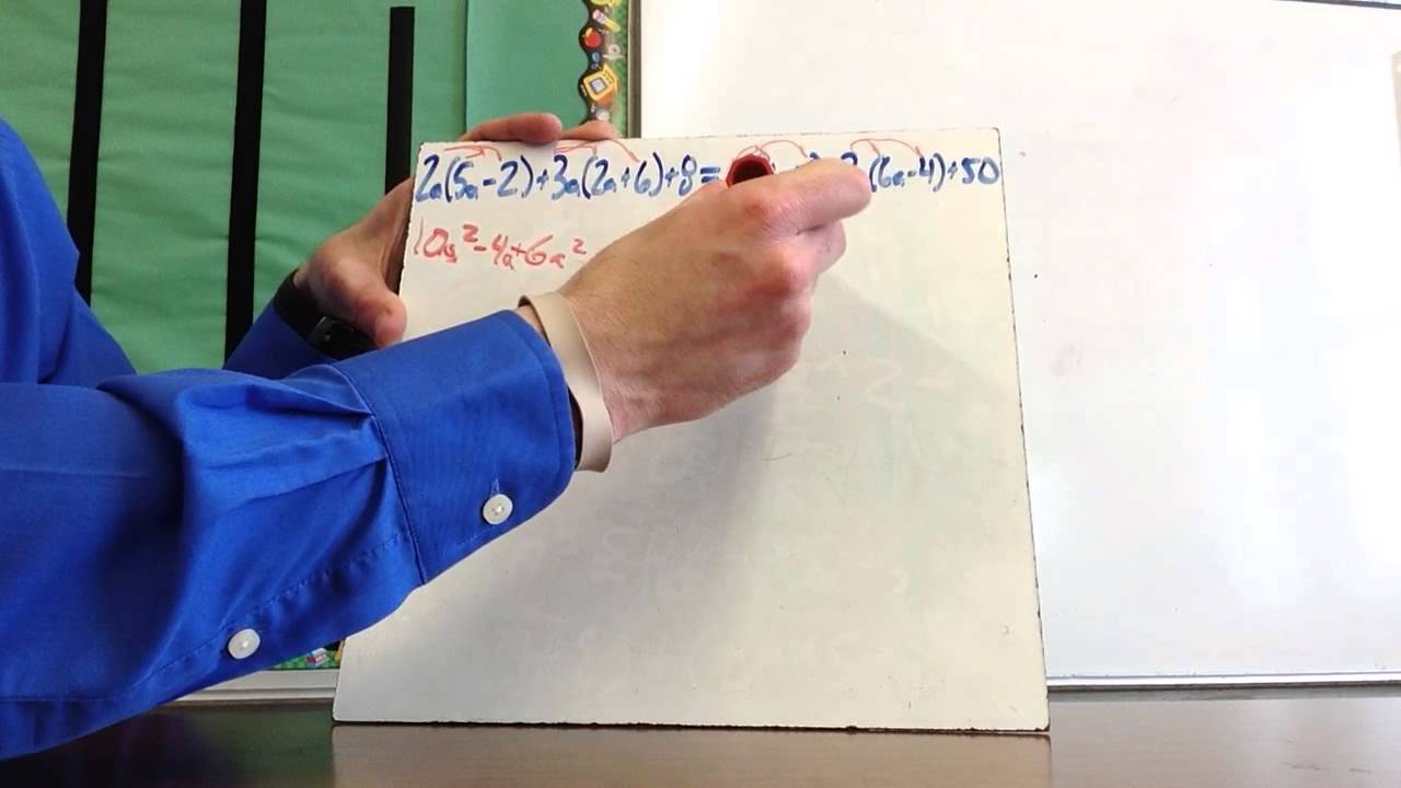 7-6: Multiplying a Polynomial by a Monomial (8th Grade) - YouTube