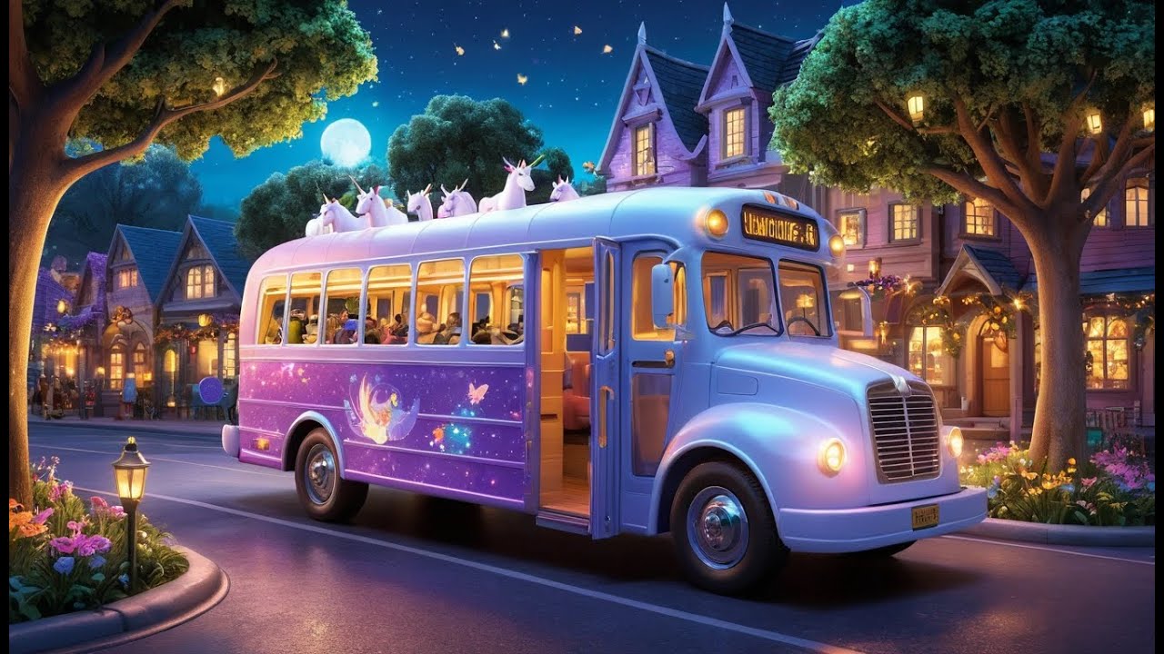 The Unicorns on the Bus | Magical Bus Ride Song for Kids | Unicorn ...