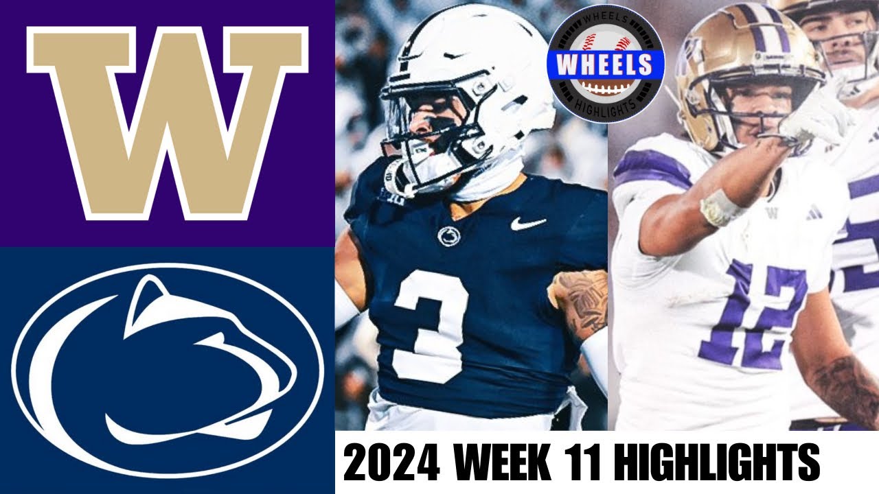#6 Penn State vs Washington | Full Game Highlights | 2024 College ...