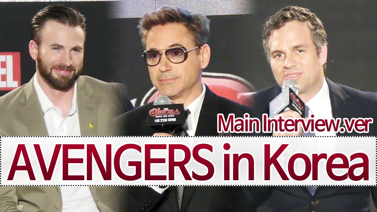 어벤져스2 : AVENGERS in Korea Showcase (Main Interview.ver) [oh Hot ...