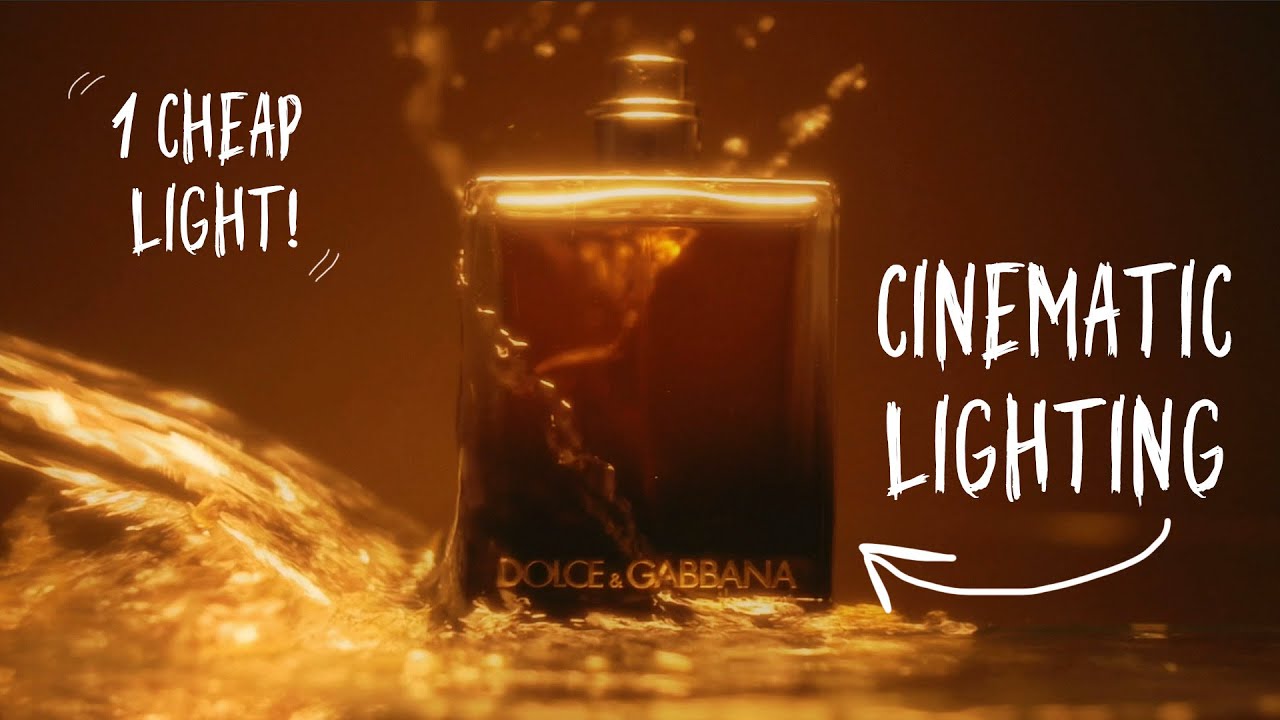 How I lit this Perfume Commercial with just a 80$ Light - YouTube