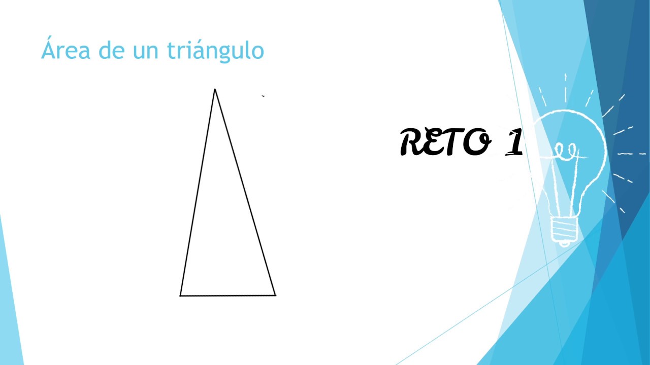 Geometría. Área de un triángulo - YouTube