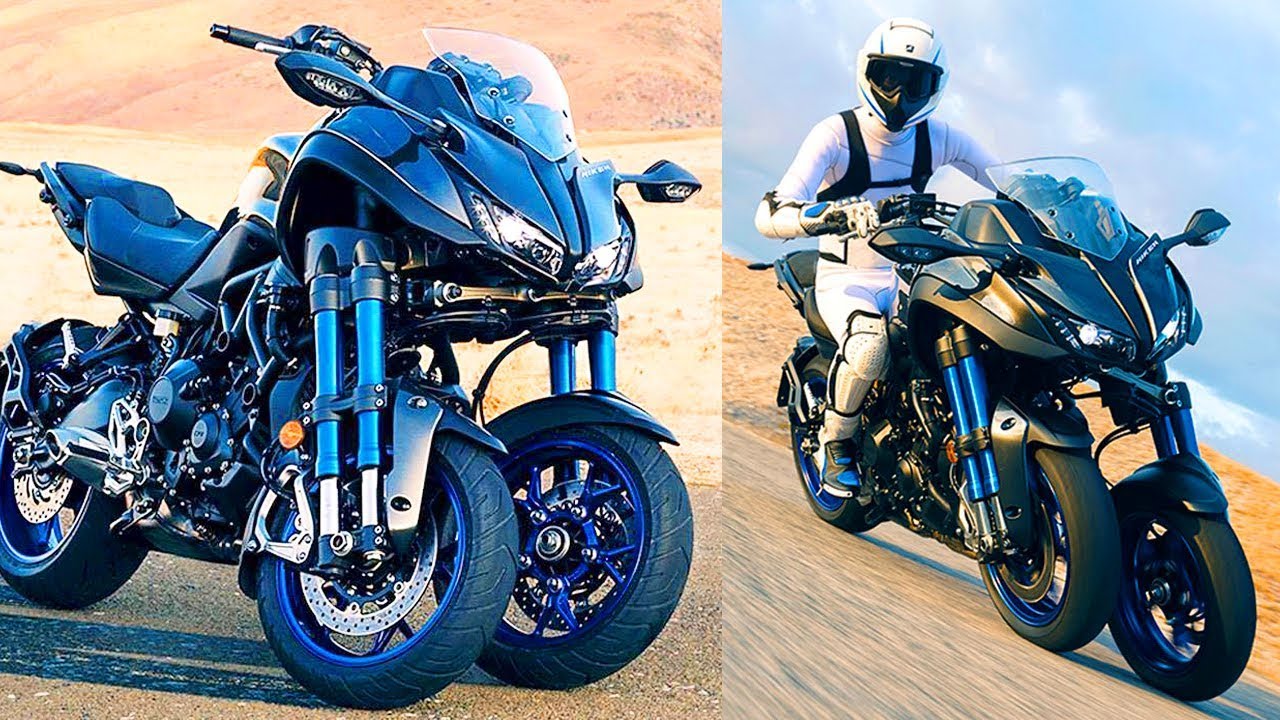 2019 Yamaha NIKEN Leaning Trike Is a Corner Carving Missile - YouTube