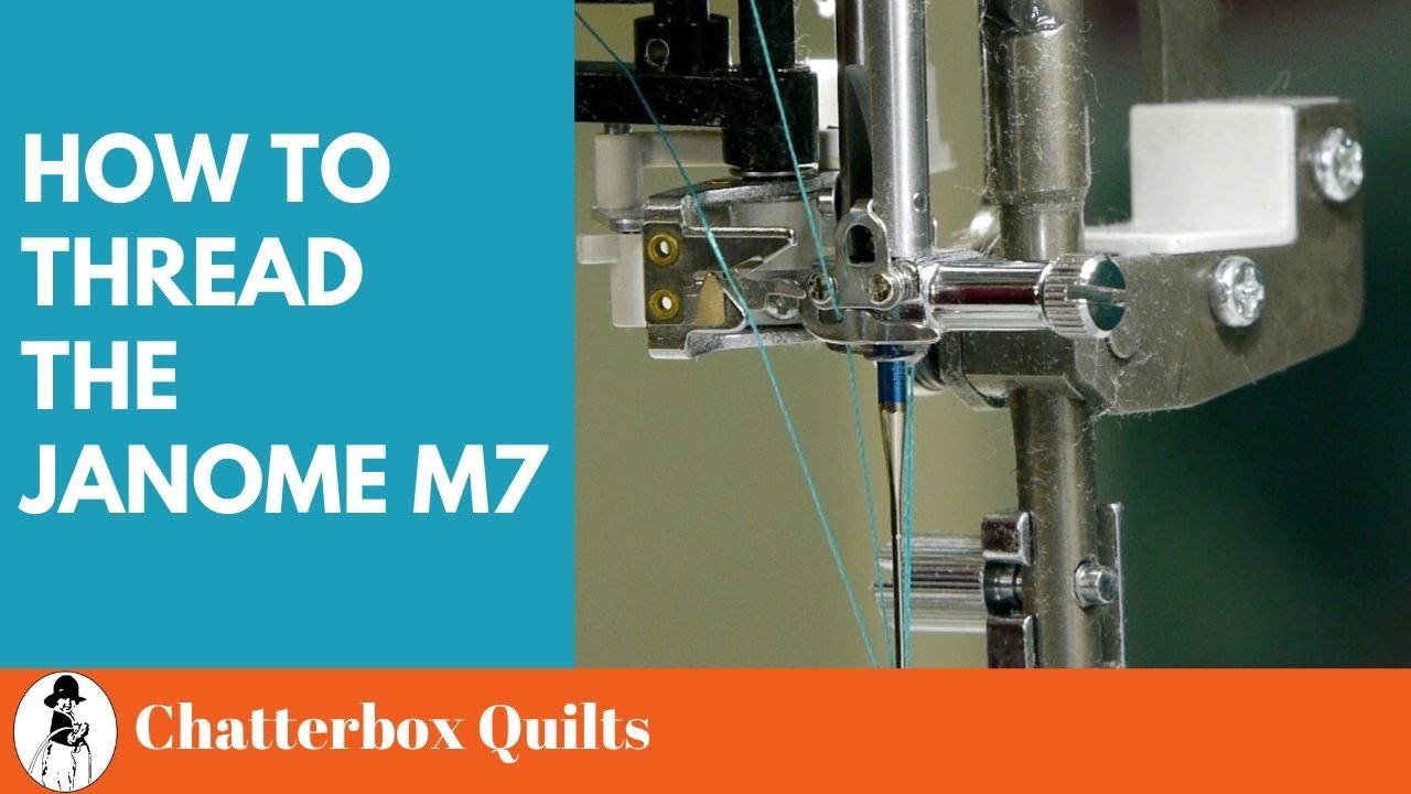 How to Thread the Janome M7 - YouTube