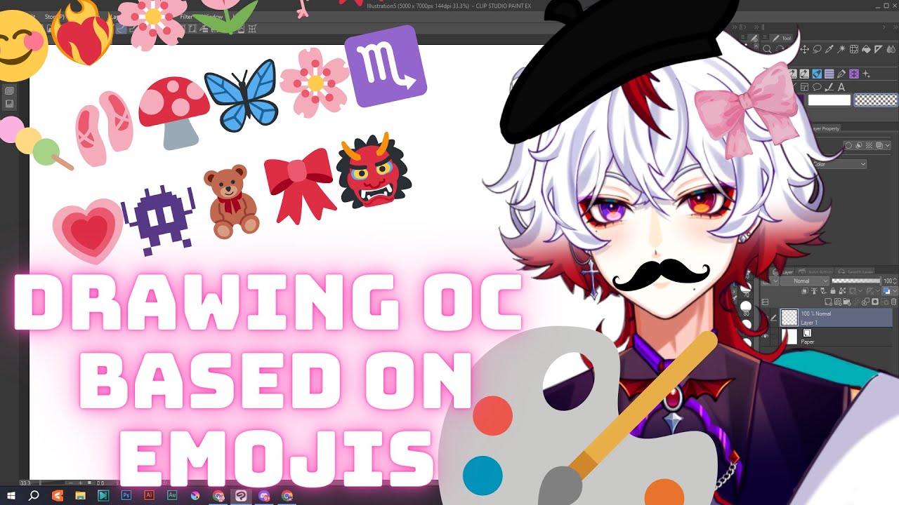 DRAWING STREAM & LOL 」CHILL TẠO OC DỰA TRÊN EMOJIS XONG CHƠI LOL ...