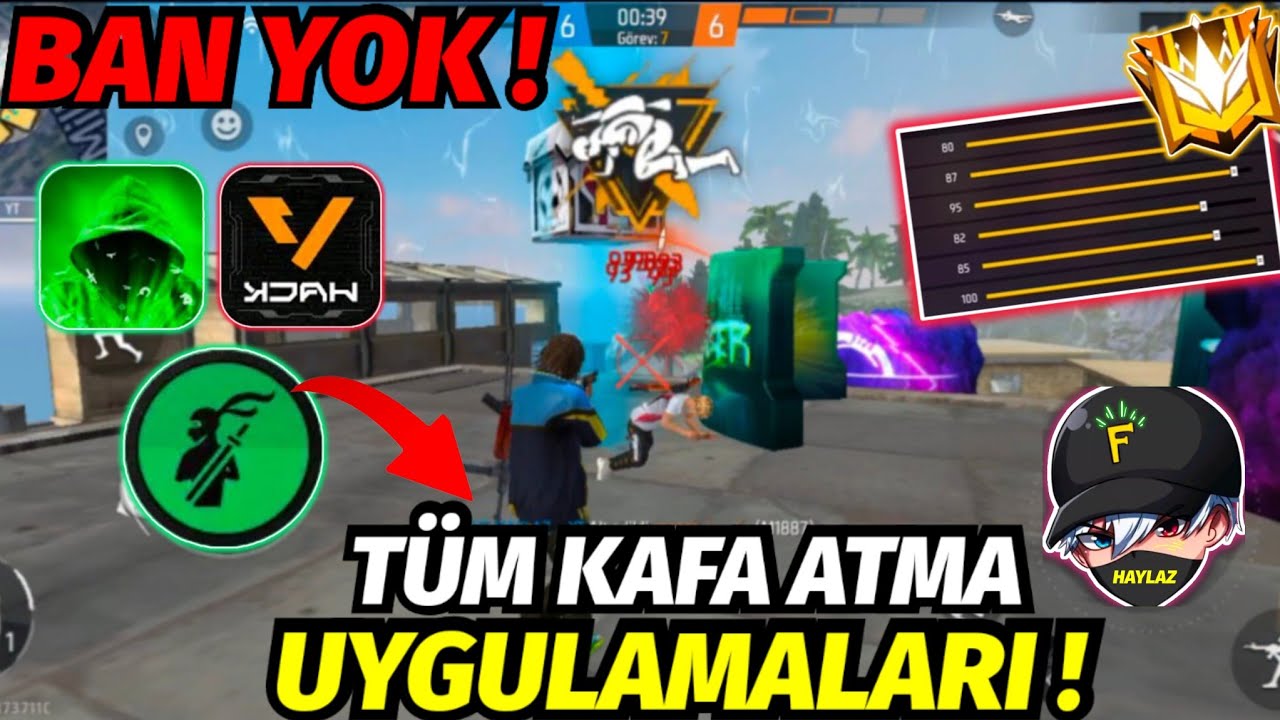 FREE FİRE TÜM KAFA ATMA UYGULAMALARI-BAN YOK!-FREE FİRE HASSASİYET-FREE ...