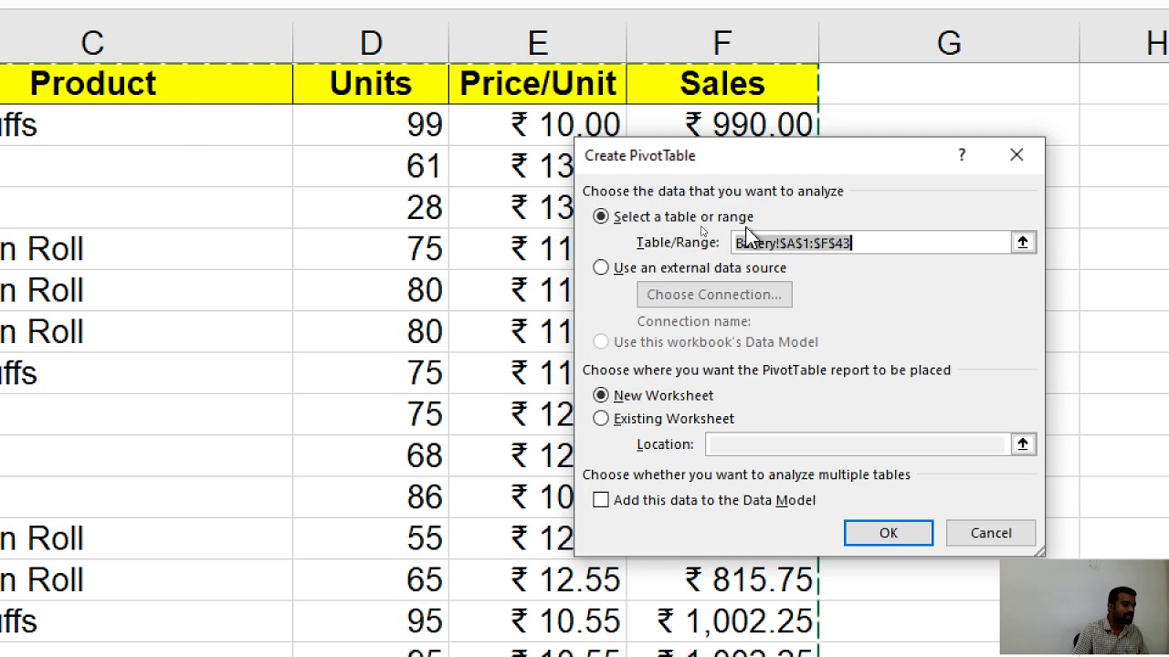 Day 08 - Pivot Tables, Print options - YouTube