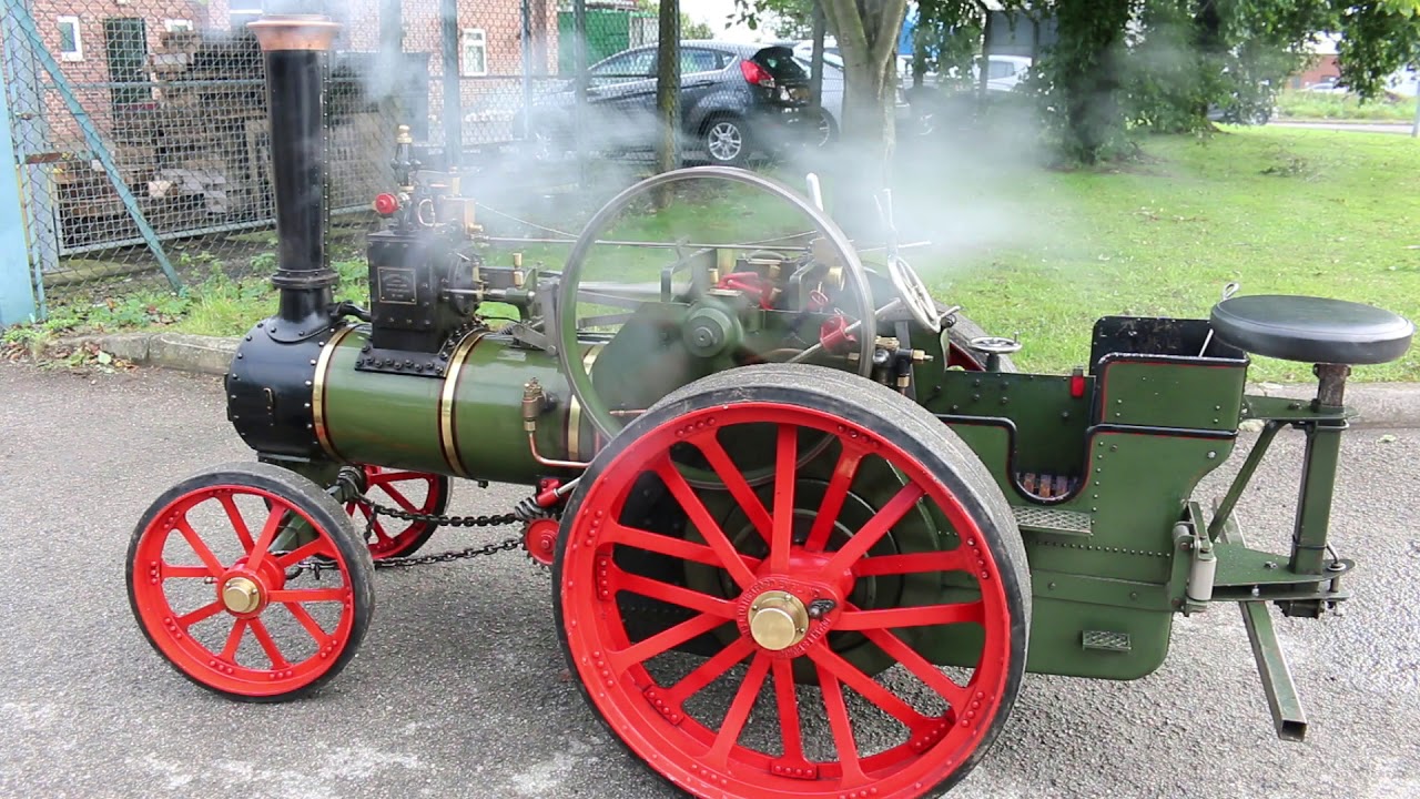 4 inch scale Burrell agricultural engine - YouTube