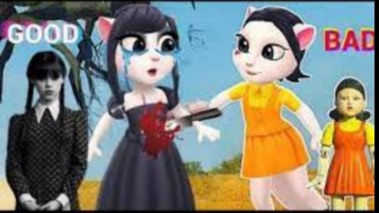 BAD SQUID GAME DOLL KILLED GOOD WEDNESDAY #talkingangela #squidgamedoll ...