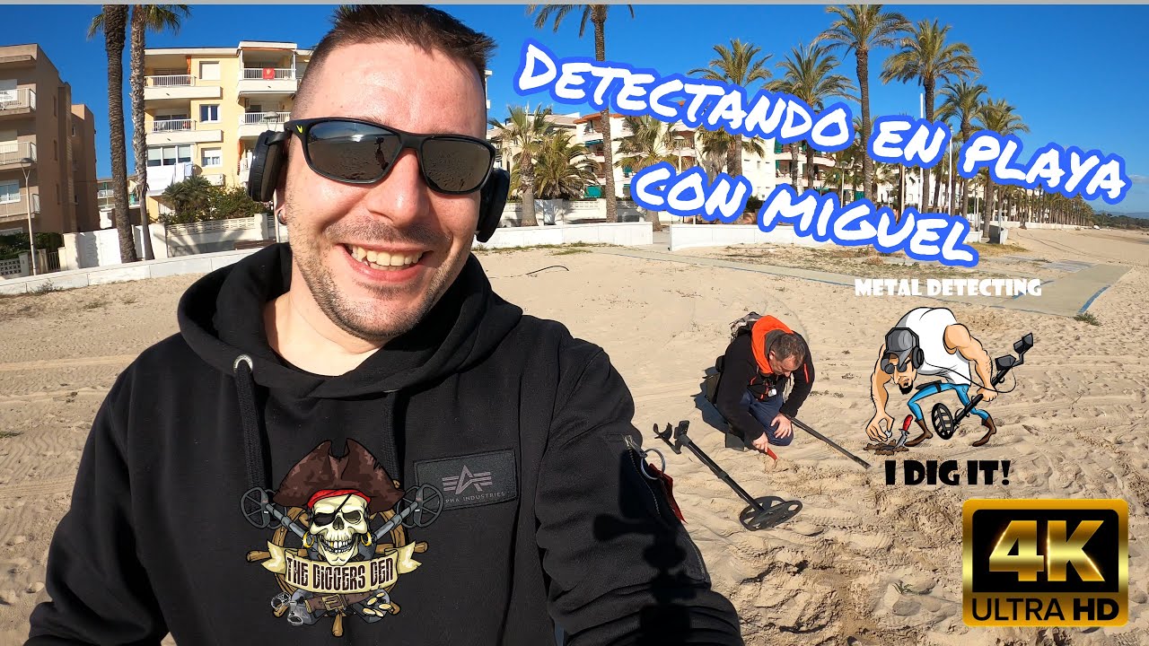 Detectando con Miguel en la playa - Cap 7 - YouTube