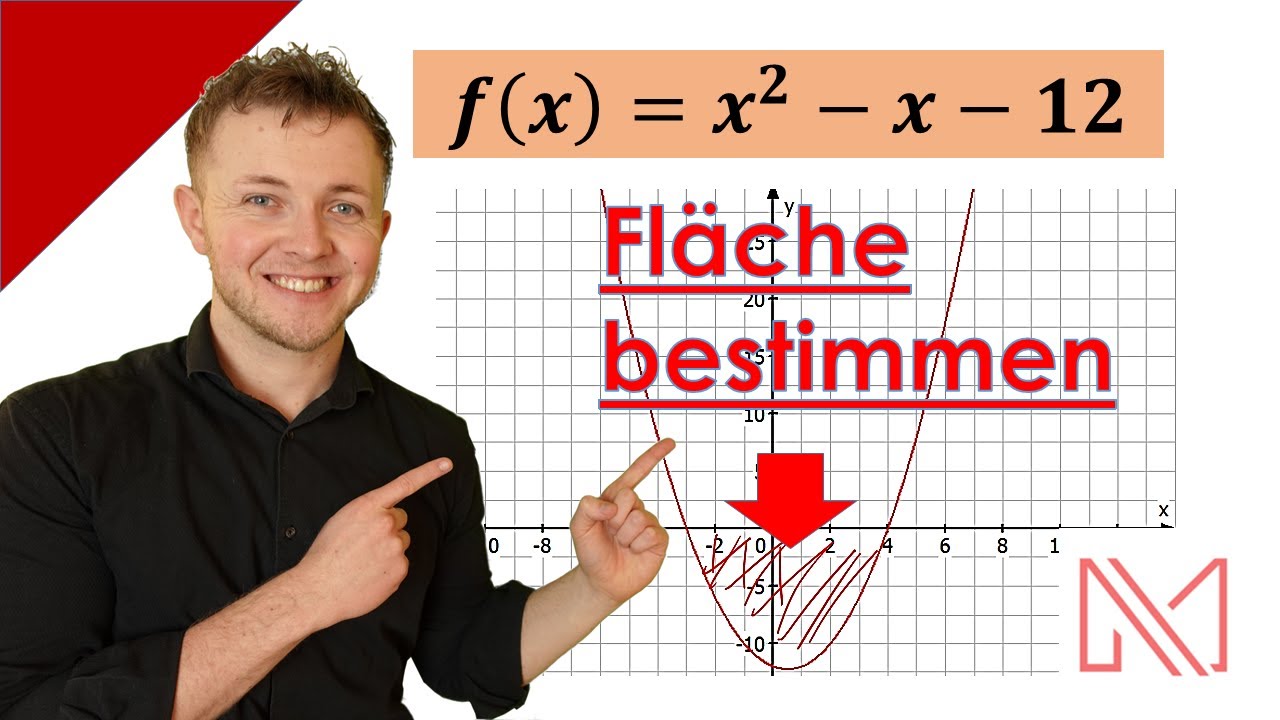 Fläche unterhalb der X-Achse ganz einfach berechnen | Integralrechnung ...