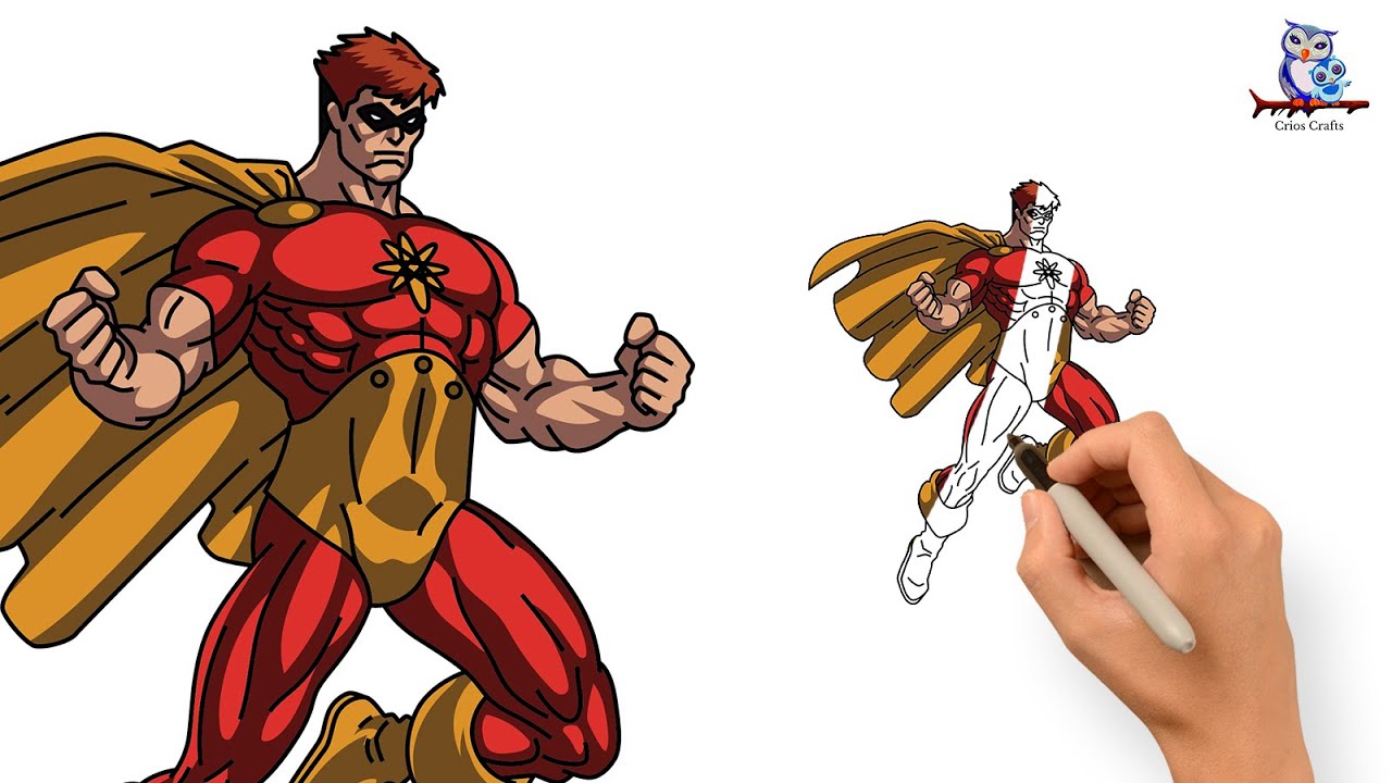 How to Draw Hyperion Marcus Milton - Squadron Supreme MCU - YouTube