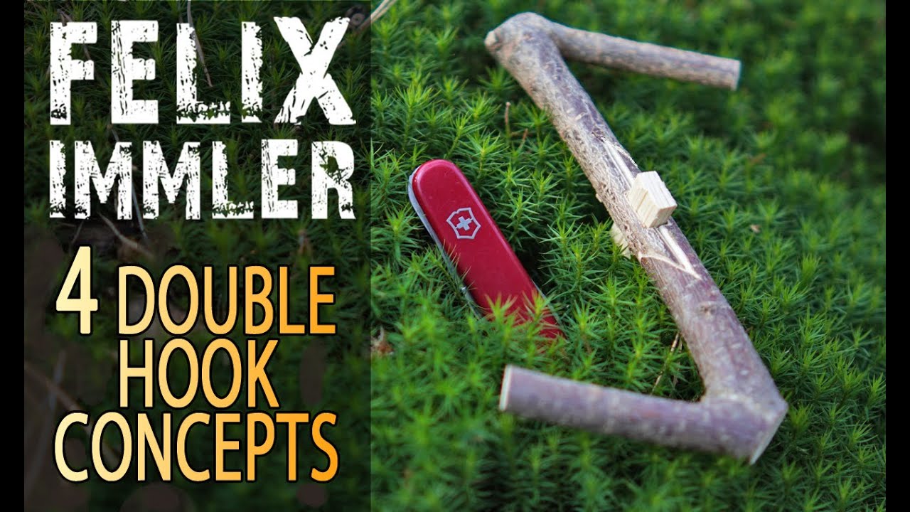 Bushcraft Double Hook - 4 ways to craft a Double Hook / Pot Hook ...