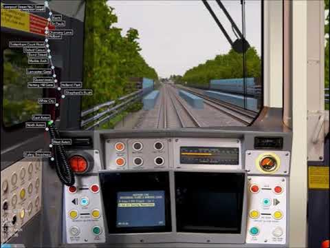 OpenBVE-LU Central Line Ealing Broadway to Queensway In 9 Mins! - YouTube