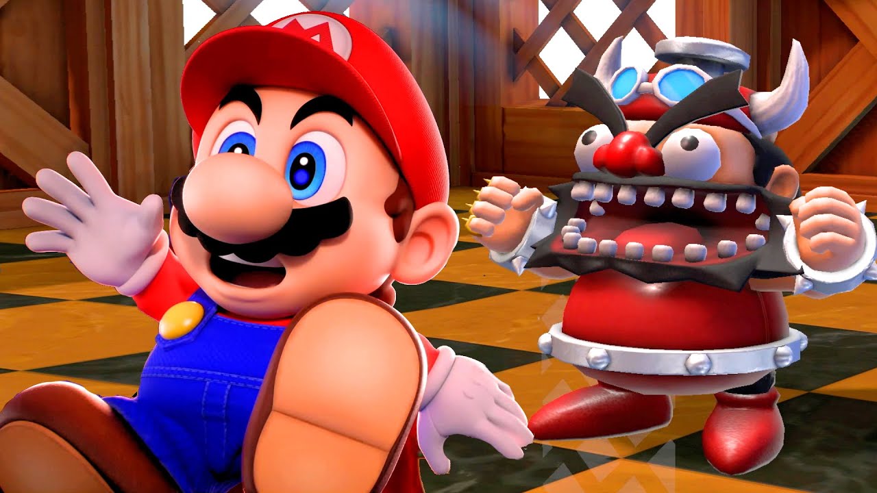 Super Mario RPG Remake Mario Hides From Booster All Outcomes - YouTube