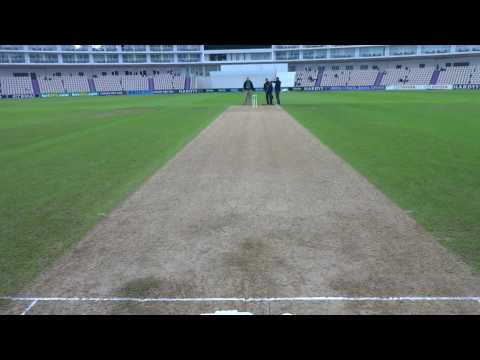 Match pitch for Hants v Durham