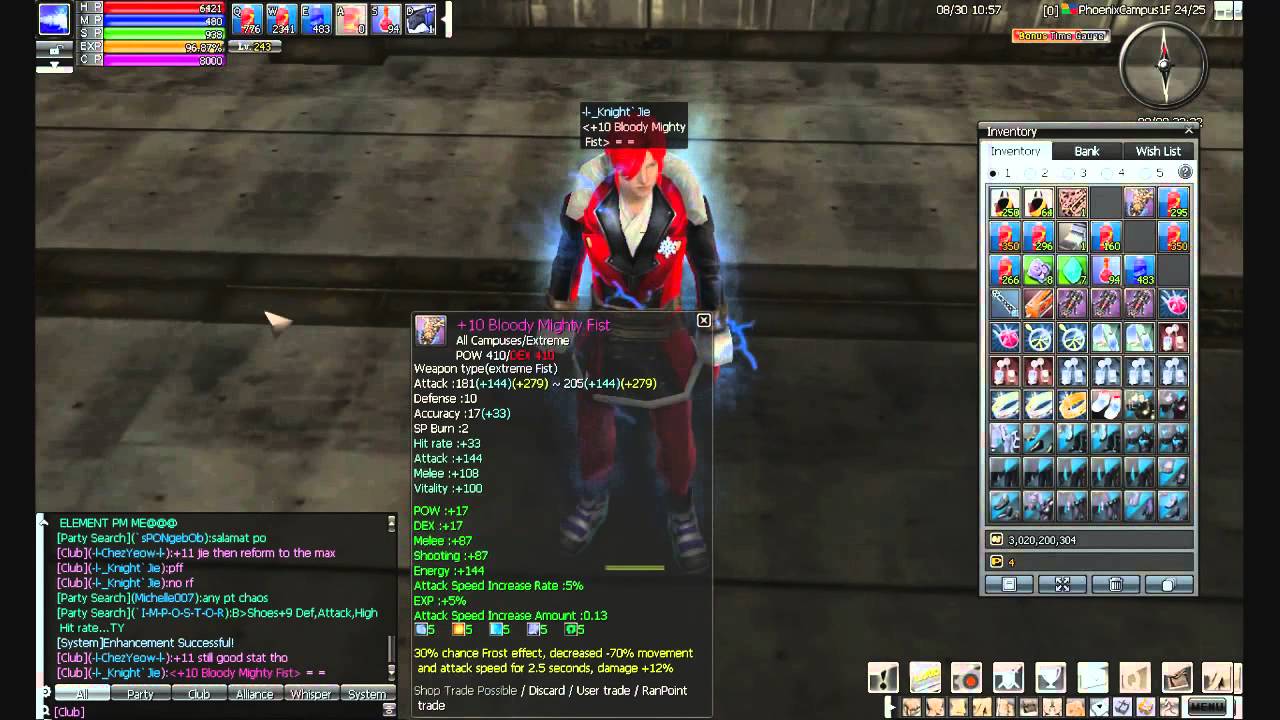 Ran Online GS Use Finest Grind Stone to +11 Bloody Fist by Jie - YouTube