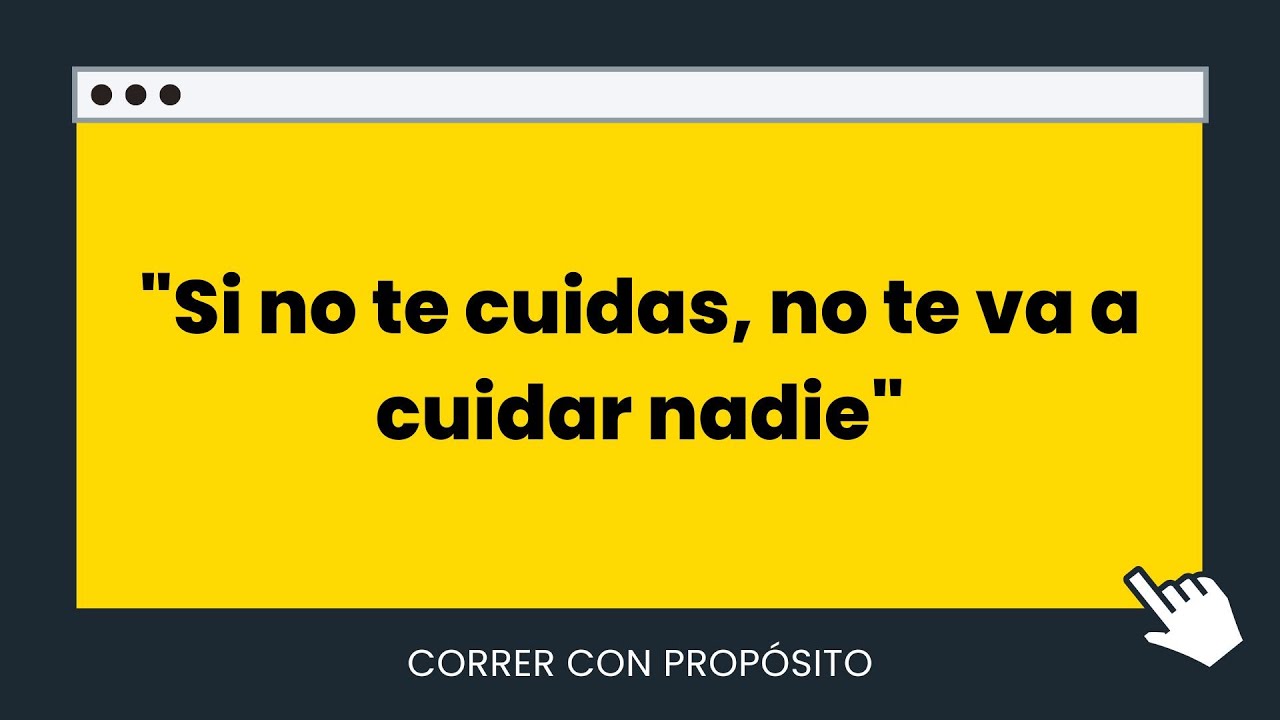 "Si tu no te cuidas, no te va a cuidar nadie" - YouTube