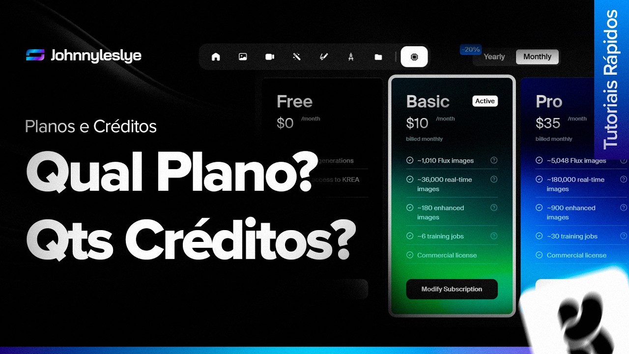 Como Funcionam os Créditos e Planos da KREA IA - Tutorial Rápido ...