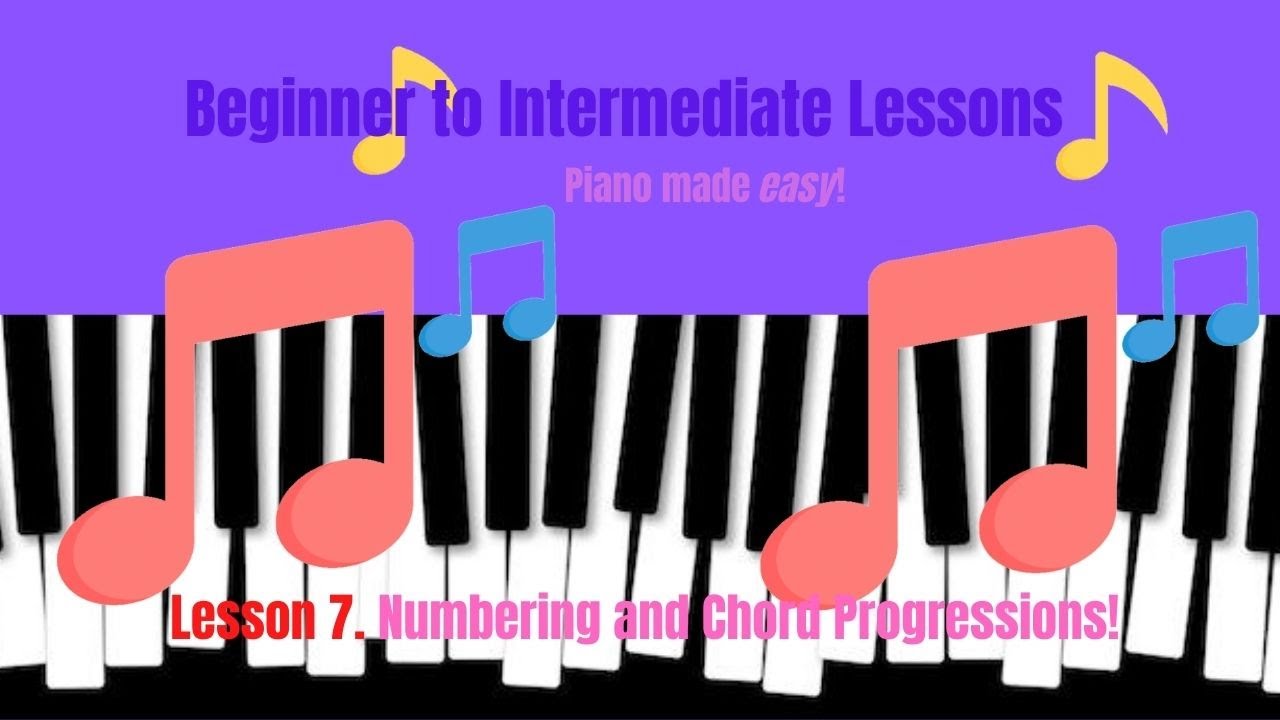 Beginner Piano: Intro to Numbering and Chord Progressions # ...