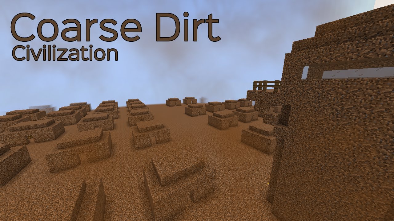 I entered Coarse Dirt Civilization... - YouTube