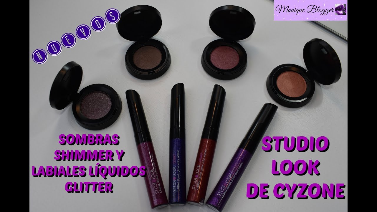 NUEVOS LABIALES CON GLITTER Y SOMBRAS CON SHIMMER STUDIO LOOK DE CYZONE ...