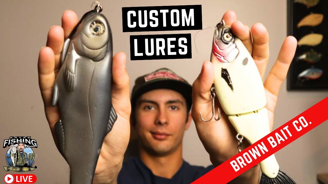Fishing BIG Custom Lures for BIG BASS with "Brown Bait Co." - YouTube